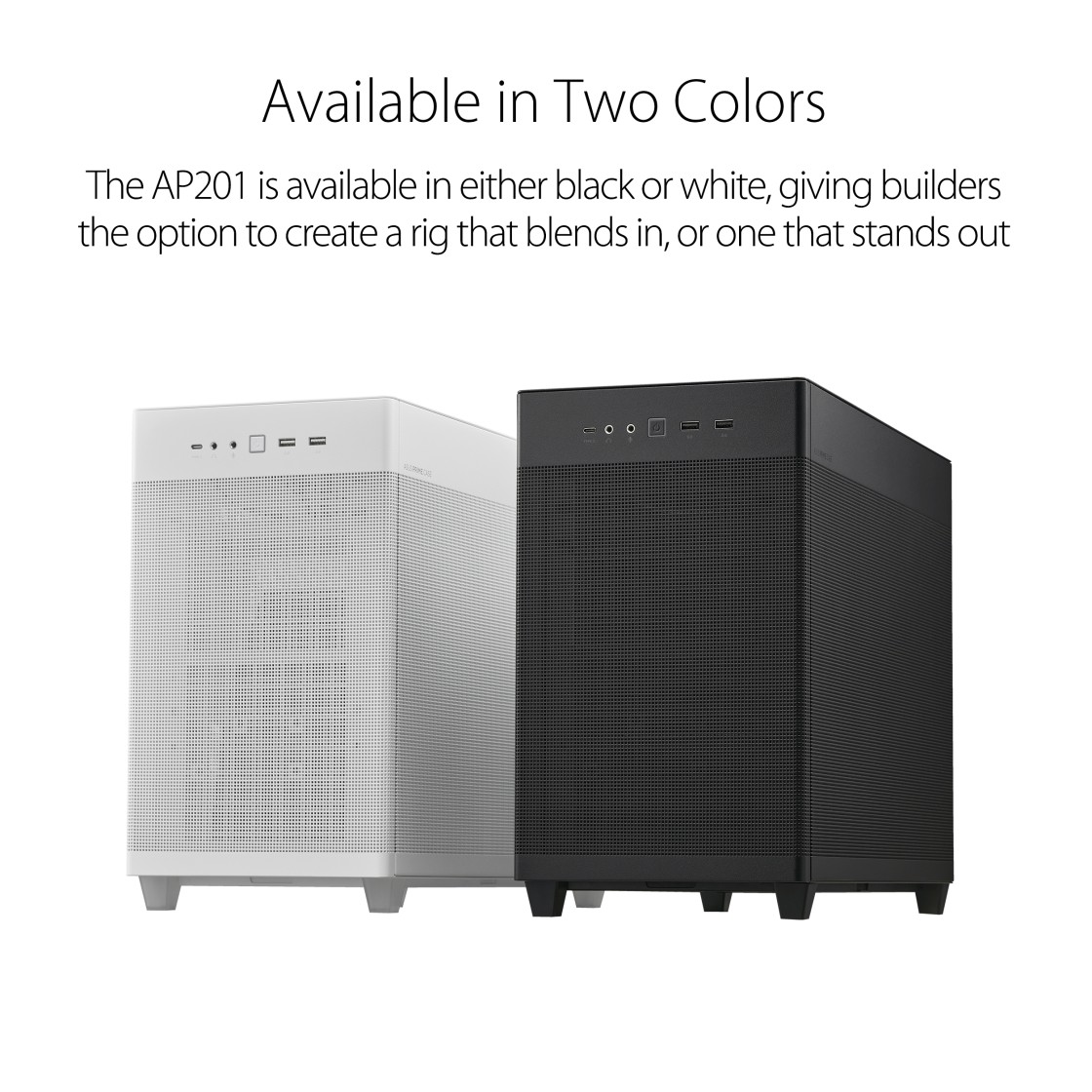 ASUS Prime AP201 Black stylish 33-liter MicroATX cabinet