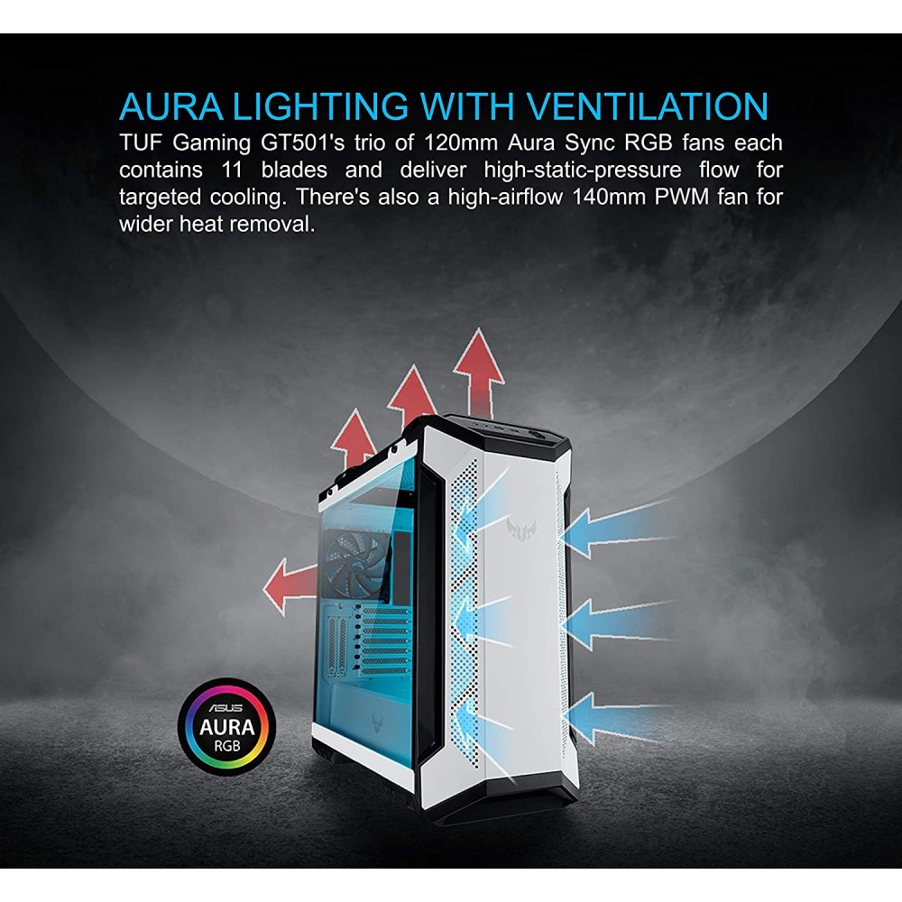 ASUS TUF Gaming GT501 White Edition Cabinet