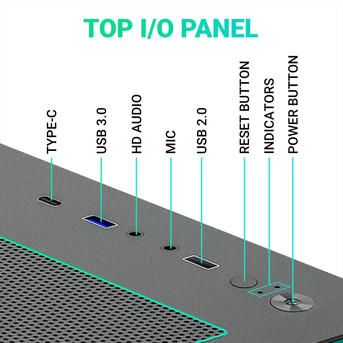 Ant-Esports-Crystal-X11 Mid-Tower Cabinet