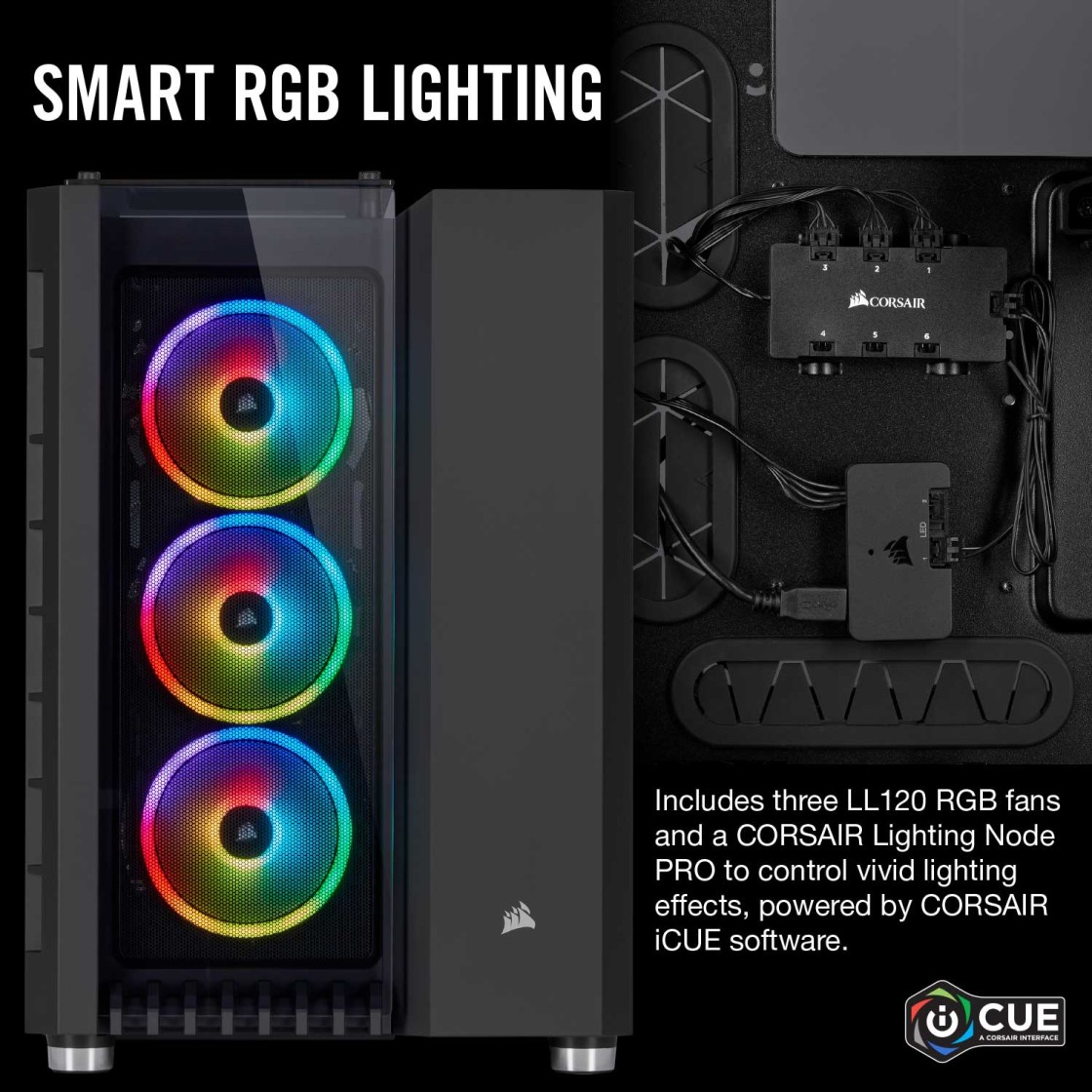 Corsair Crystal Series 680X RGB Dual Chamber Case — Black