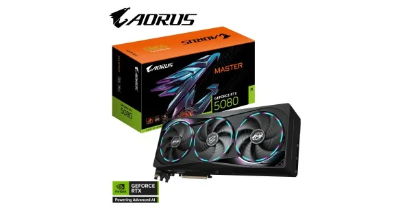 Gigabyte AORUS GeForce RTX 5080 MASTER 16G GDDR7 GPU