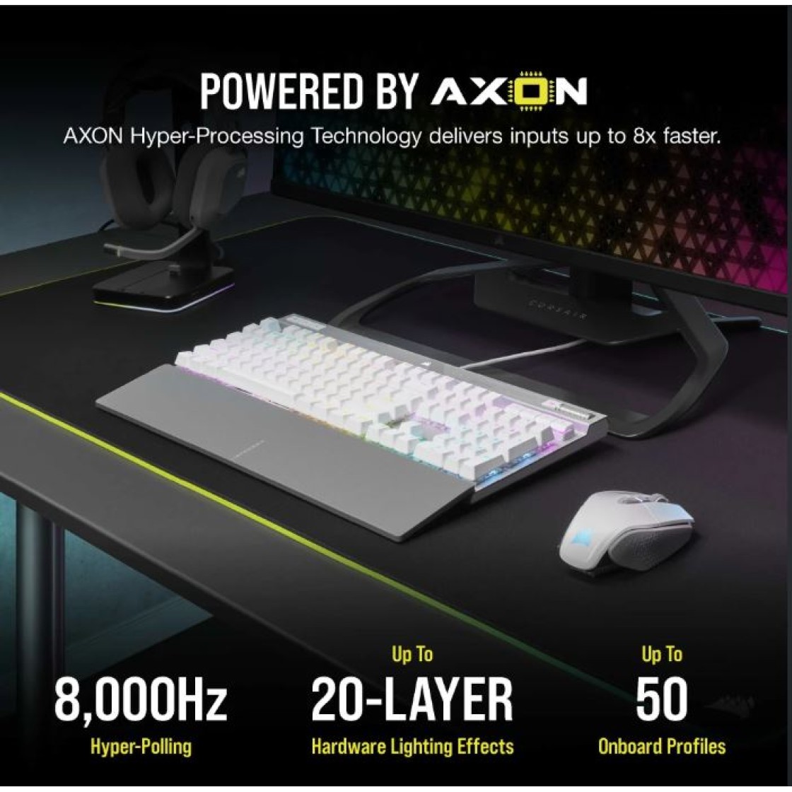 Corsair K70 RGB PRO White Mechanical Gaming Keyboard