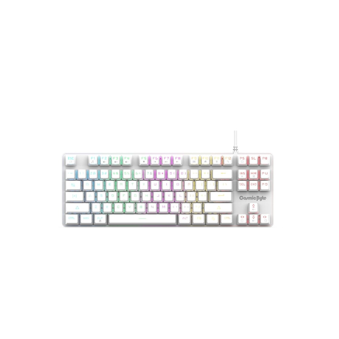 Cosmic Byte GK 37 Firefly White TKL Mechanical Keyboard