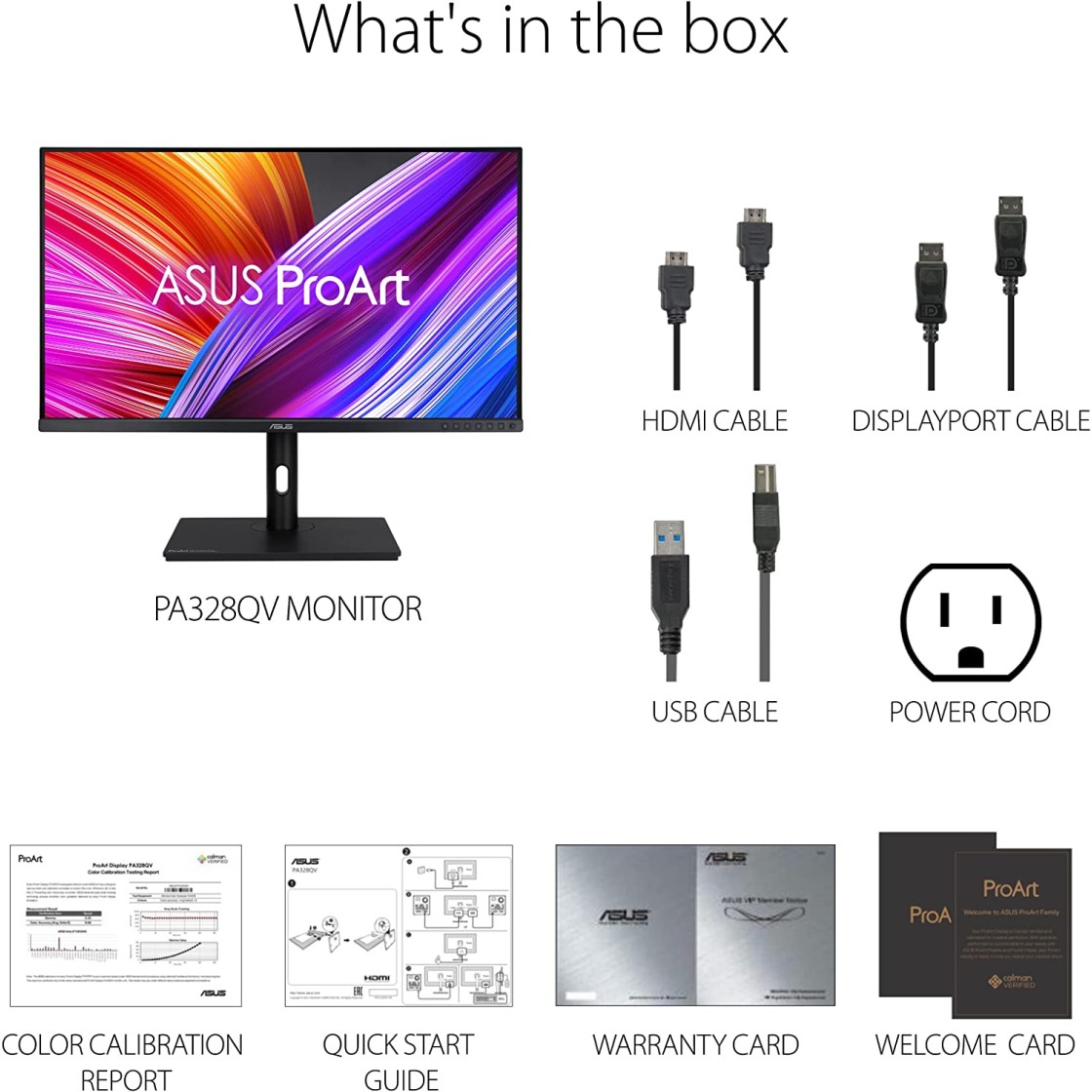 ASUS ProArt Display PA328QV Professional Monitor