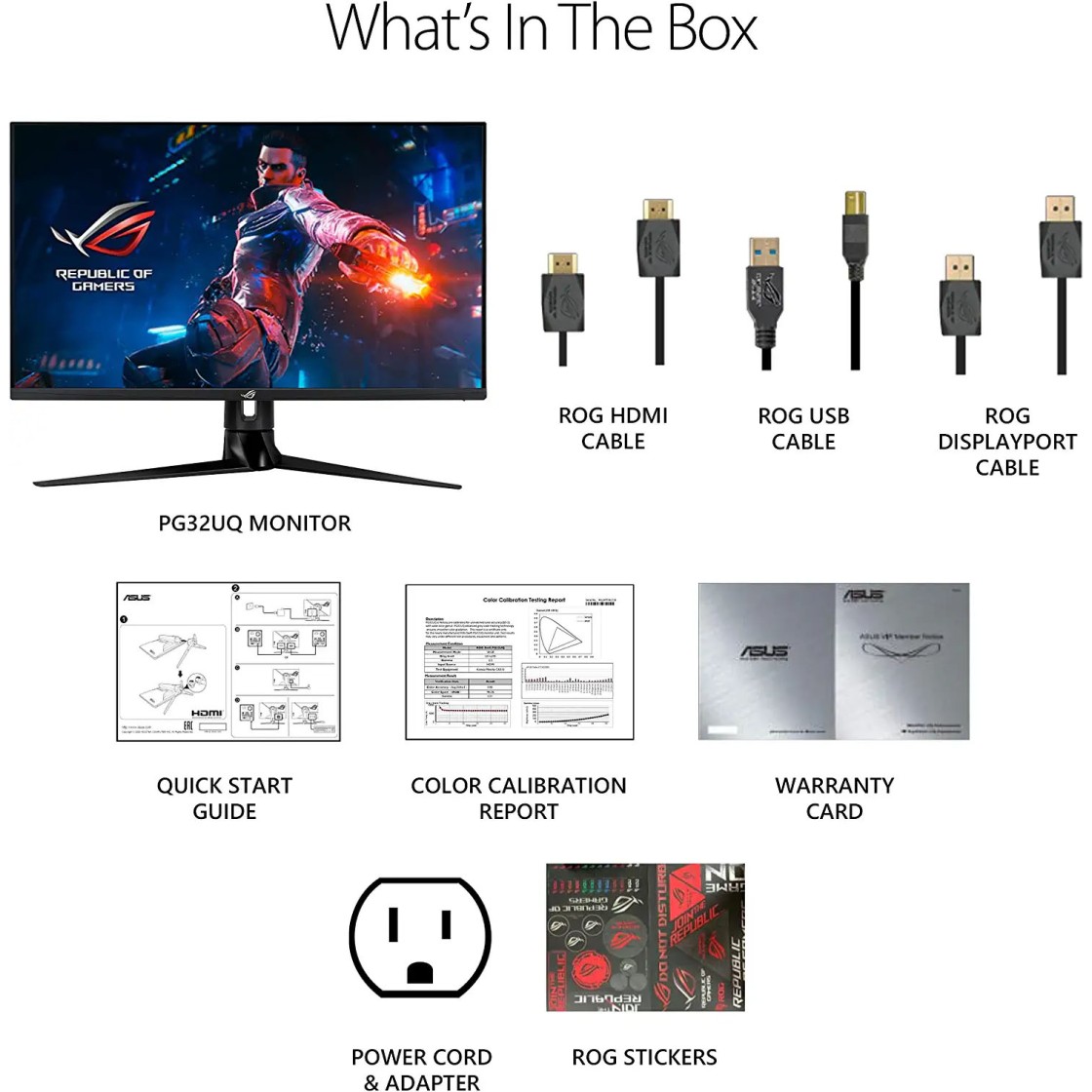 ASUS ROG Swift PG32UQ IPS 144Hz 1ms G-SYNC 4K UHD Monitor