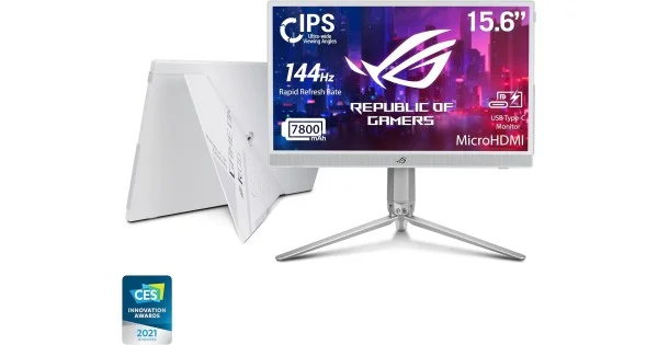 ASUS ROG Strix XG16AHP Portable 144Hz Gaming Monitor (White)