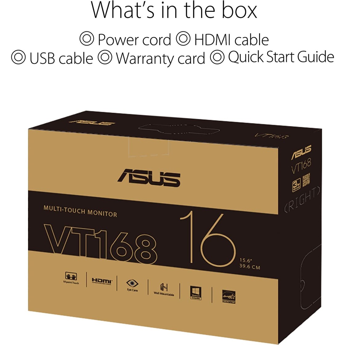 Asus VT168HR 16 Inch Touchscreen Monitor