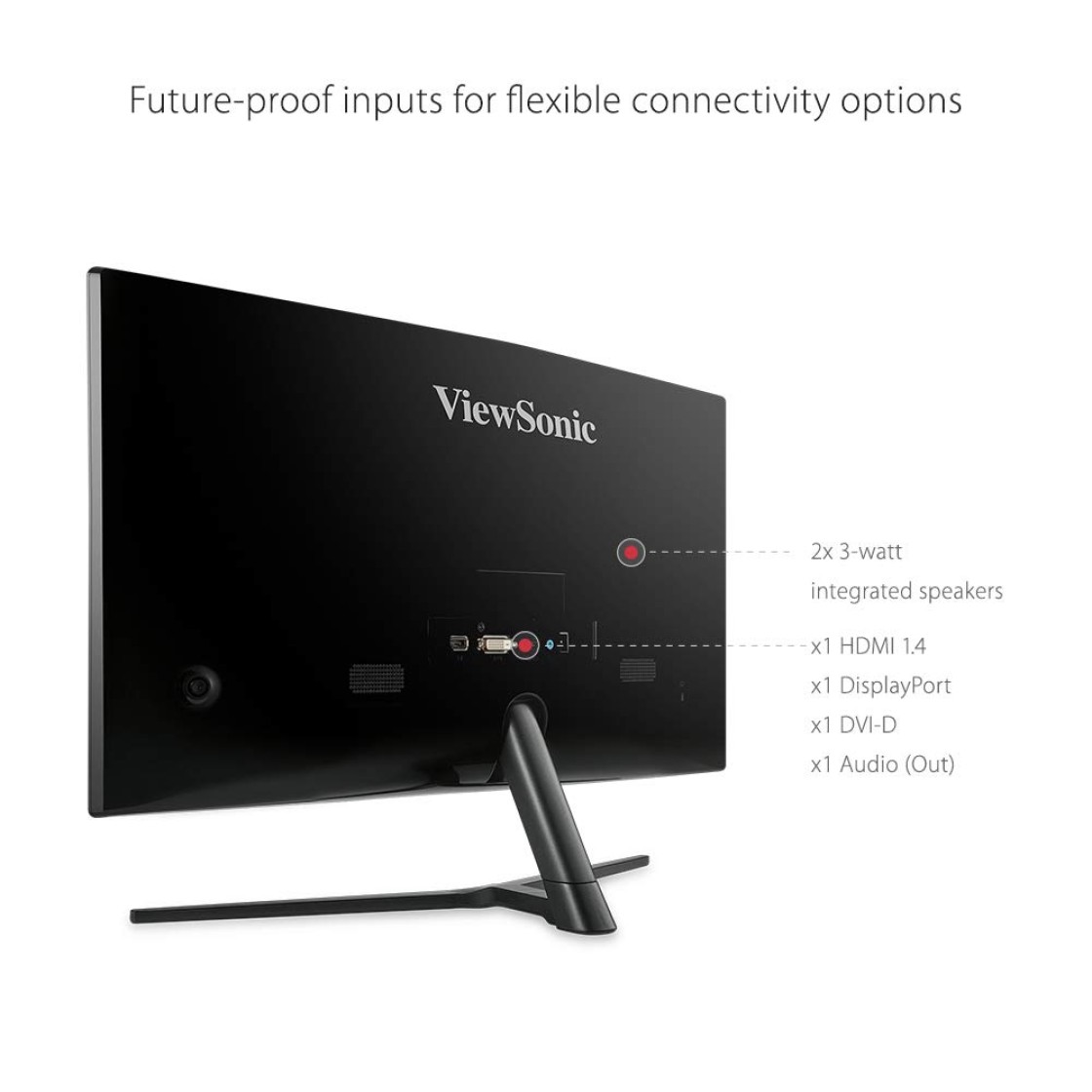 ViewSonic VX2458-C-MHD 24Inch Full HD Curved Gaming Monitor