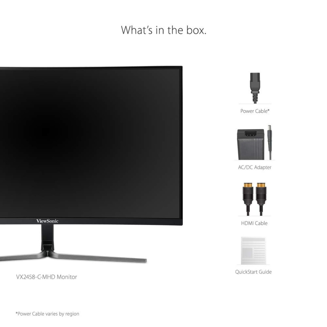 ViewSonic VX2458-C-MHD 24Inch Full HD Curved Gaming Monitor